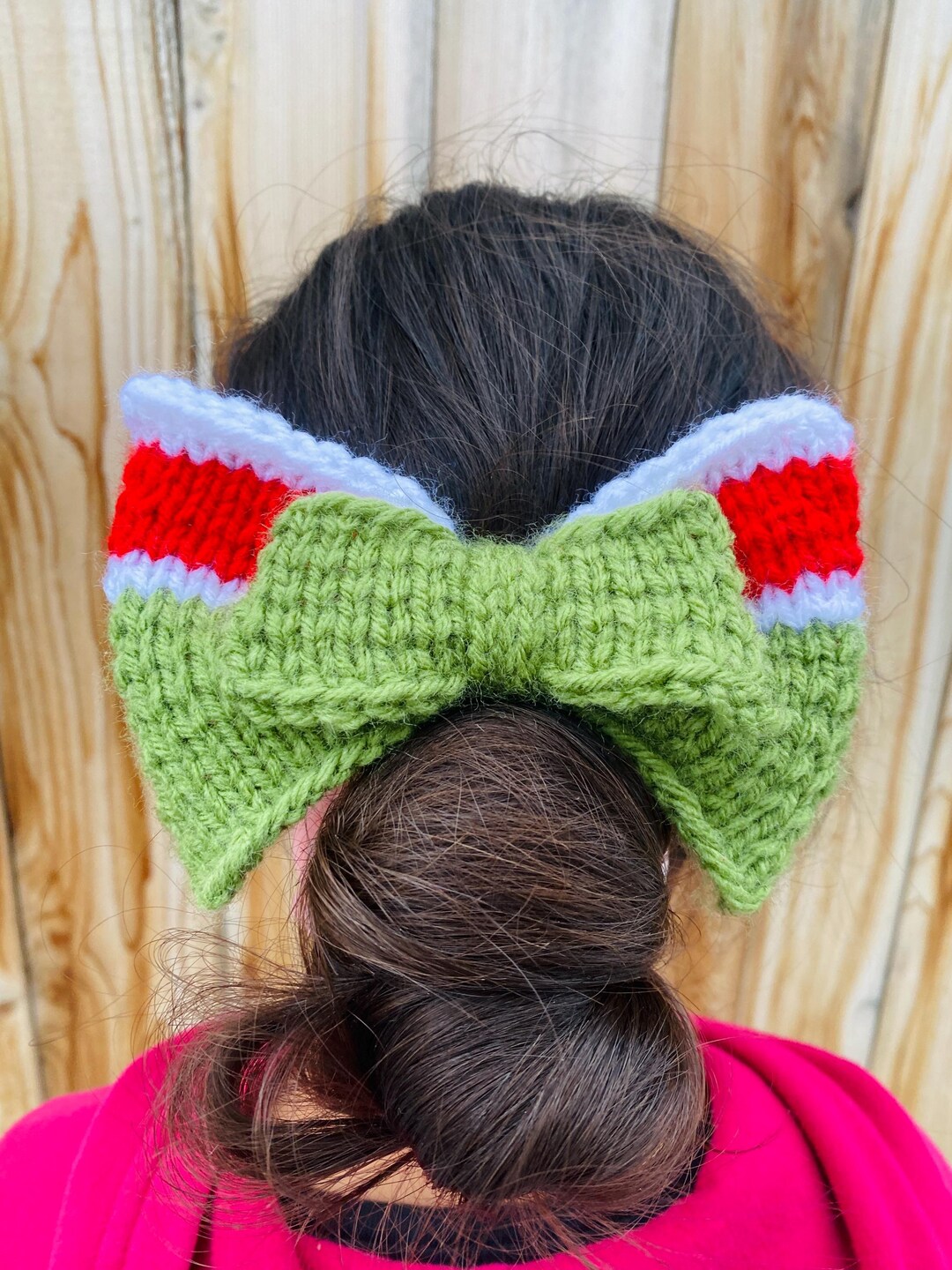 EASY Knit Grinch Bow *PDF Pattern* - Etsy