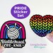 Yarn Pride Sticker Set Knitted Pride Flag Heart Bistitchual - Etsy