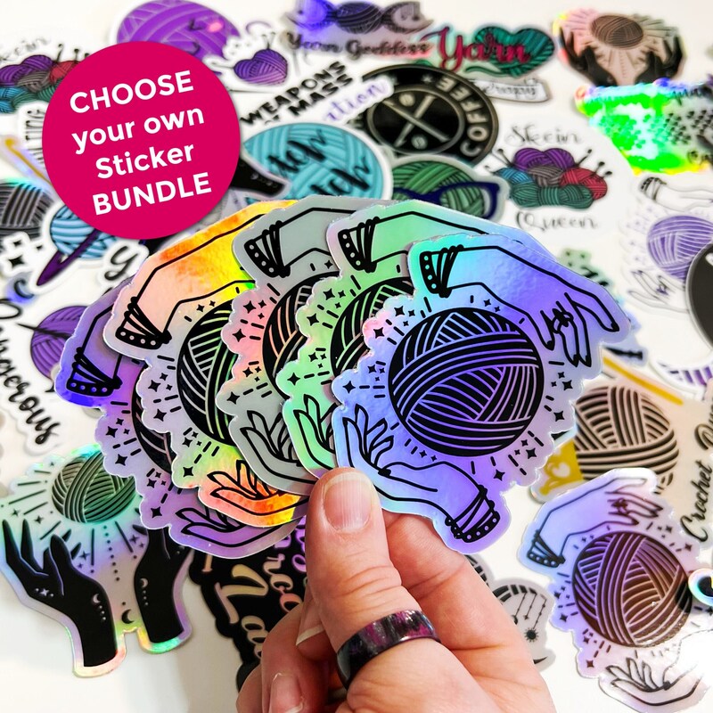 Knitting Vinyl Decal - Etsy