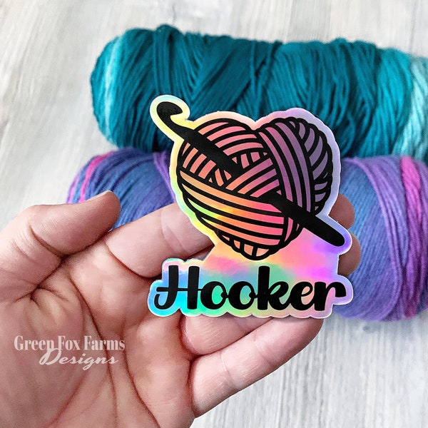 Crochet Hook Decal - Etsy