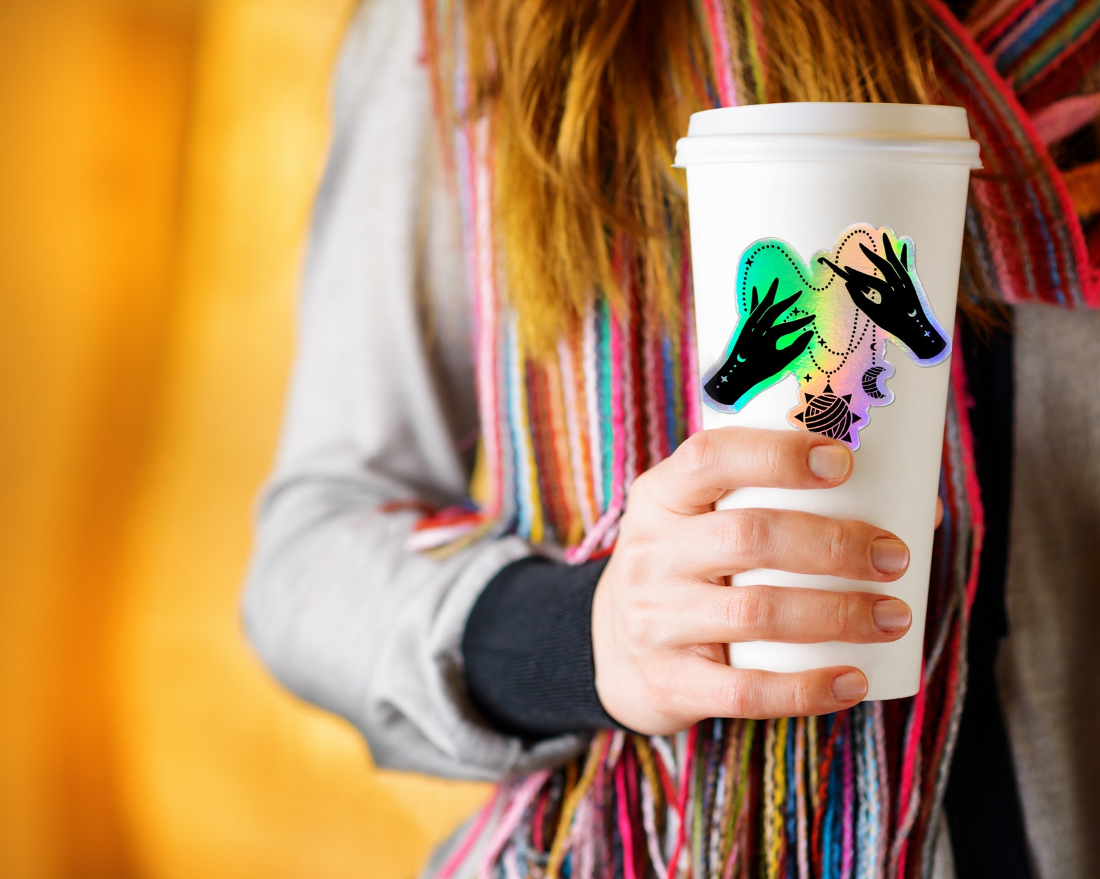 Crochet Magic Decal Holographic Sticker Laptop Decal | Etsy