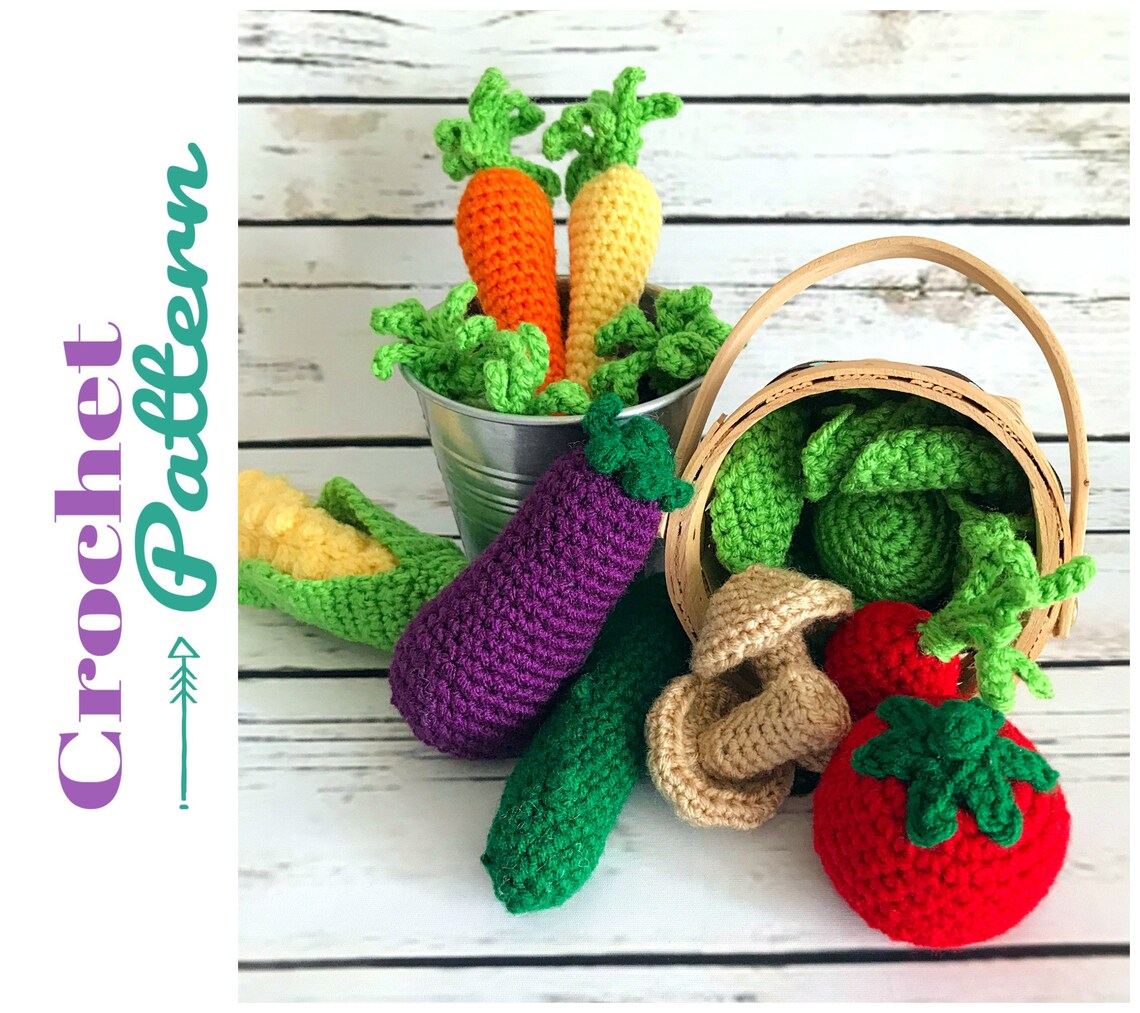 Amigurumi Pattern Crochet Vegetables Crochet Toy Pattern | Etsy