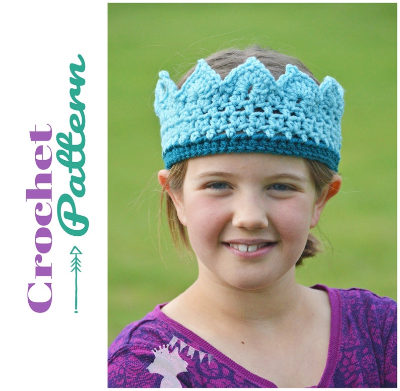 Crochet Pattern, Princess Crown, Birthday Gift, Crown Pattern, New Baby ...