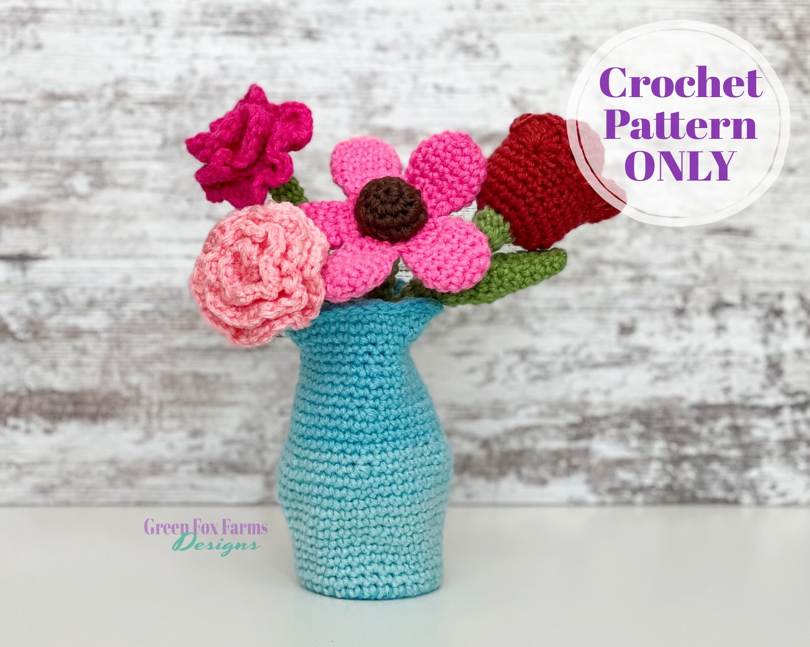 Flowers Amigurumi Pattern Crochet Pattern for Flower Bouquet - Etsy