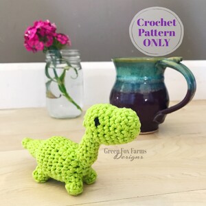 Tiny Dino Crochet Pattern, Dinosaur Amigurumi Pattern PDF, Beginner ...