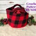 Buffalo Plaid Pattern Bundle Crochet Pattern Set Farmhouse - Etsy