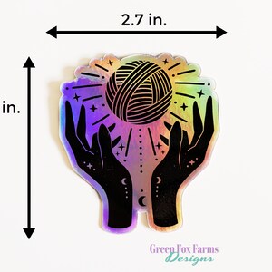 Aesthetic Sticker Set, Yarn Magic Decal Set of 3 Vinyl Stickers ...