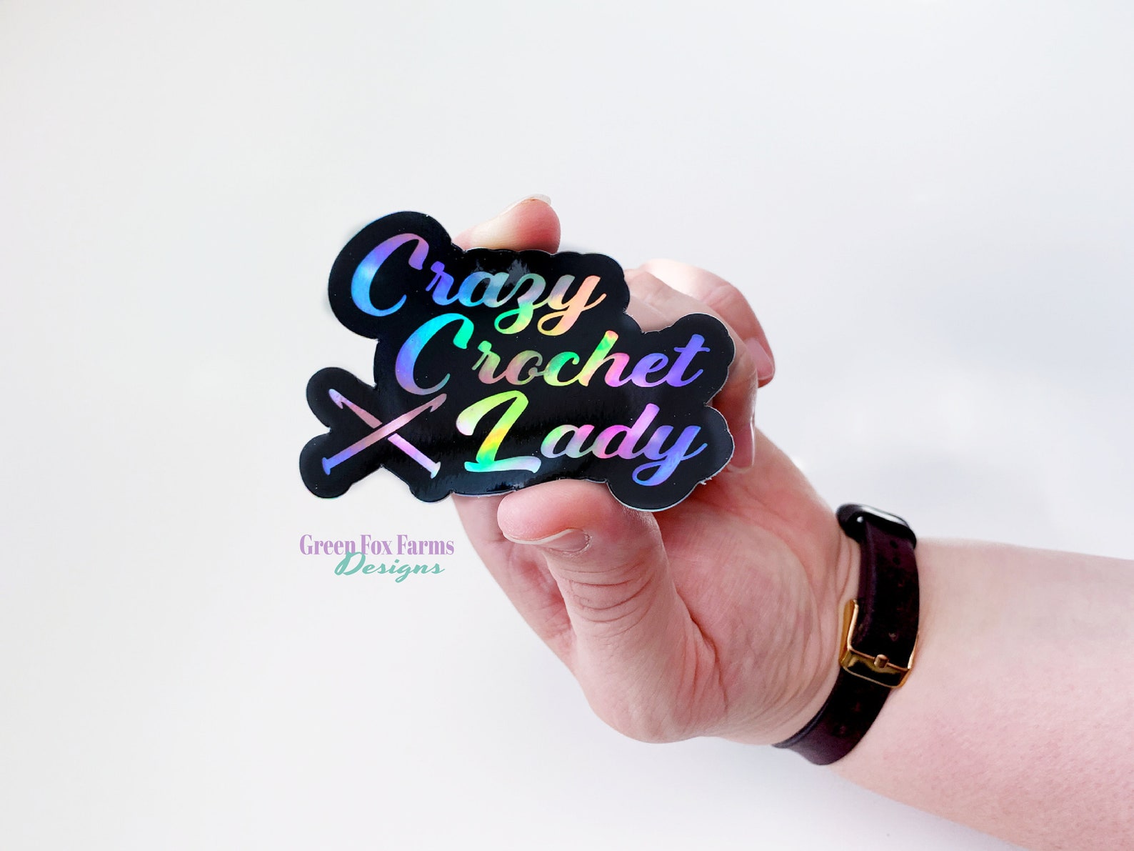 Crazy Crochet Decal Funny Yarn Sticker Crochet Laptop Decal | Etsy