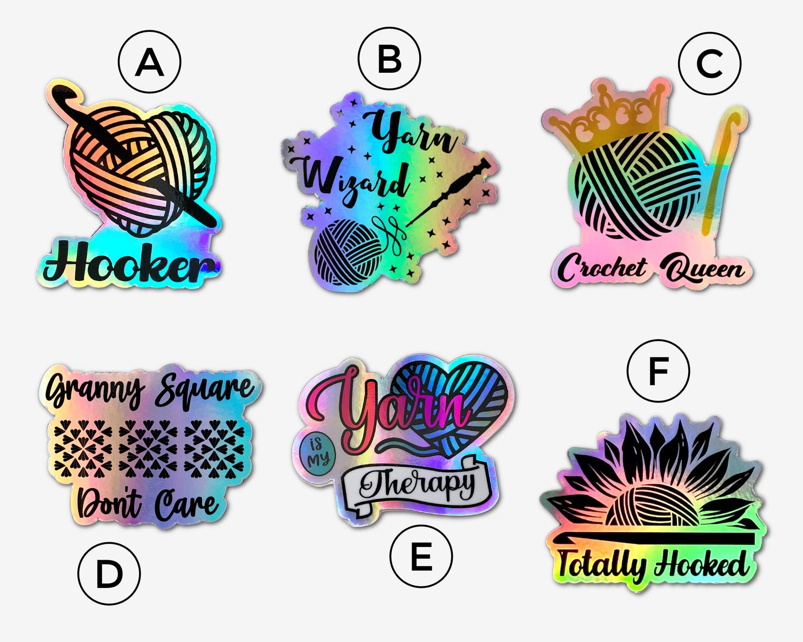 PERSONALIZED Yarn Sticker Bundle for Yarn Lover Gift & Crochet or ...