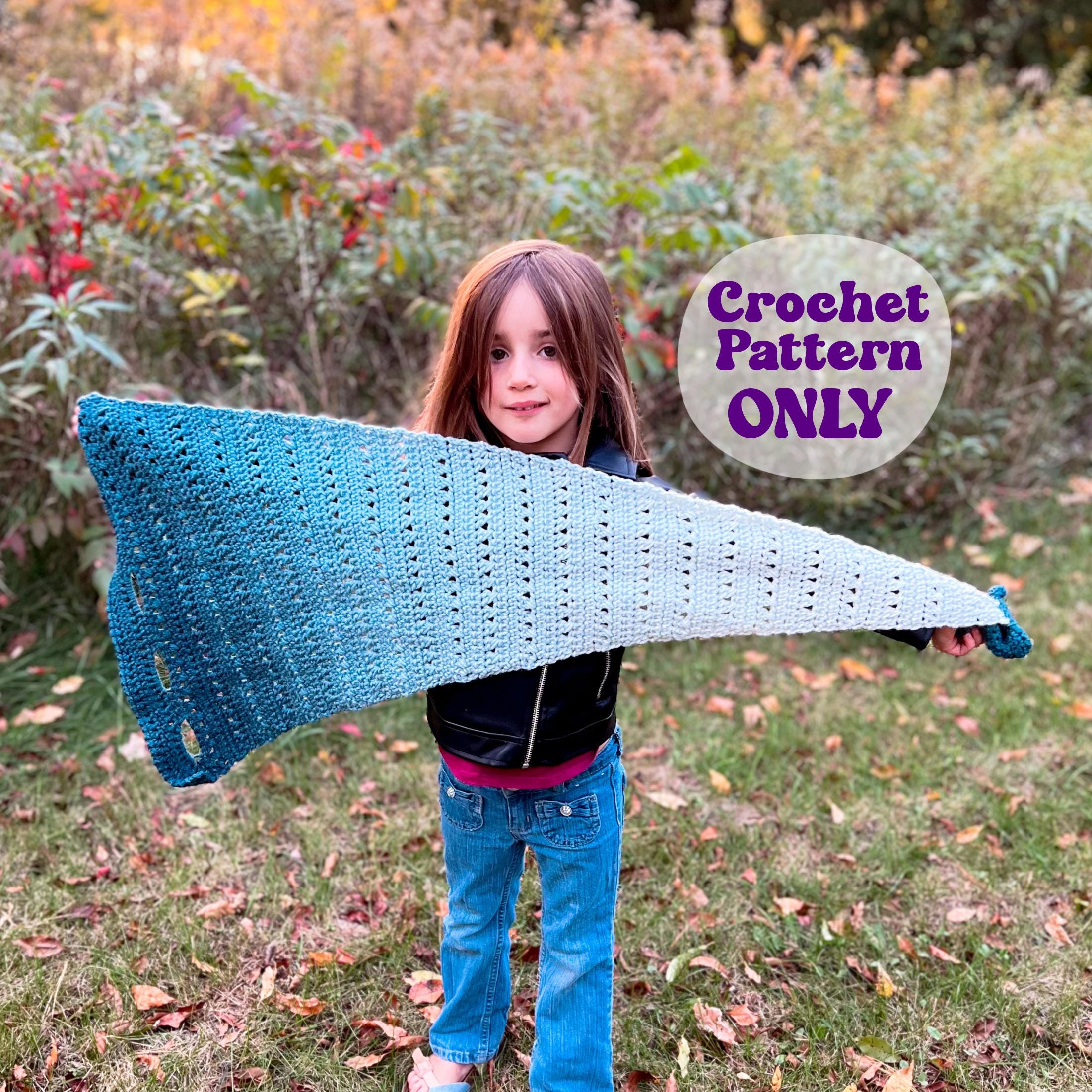 PDF Dragon Tail Scarf Crochet Pattern, Dragon Crochet Scarf Pattern ...