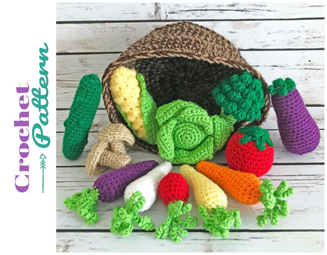 Amigurumi Pattern Crochet Vegetables Crochet Toy Pattern | Etsy