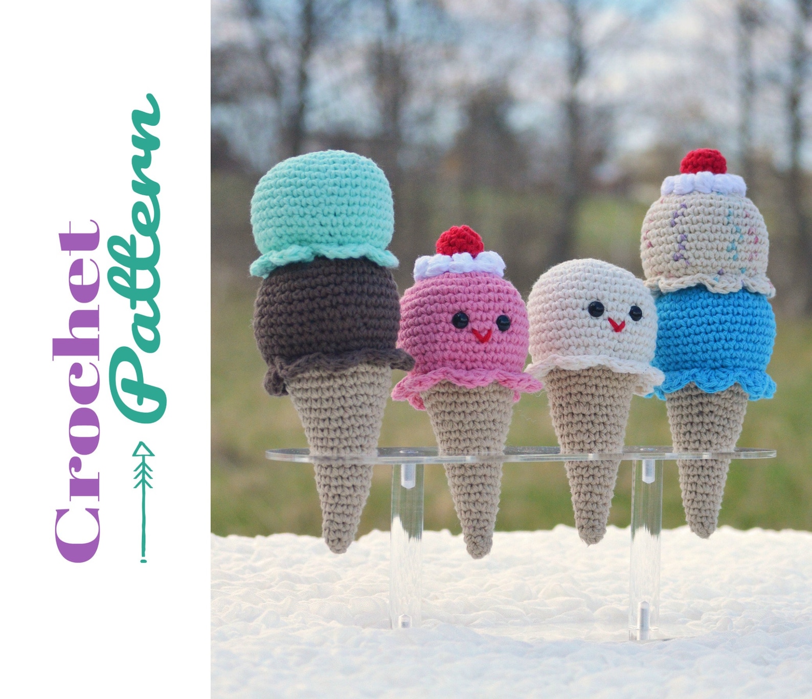 10 Ice Cream Crochet Patterns - Hookfully