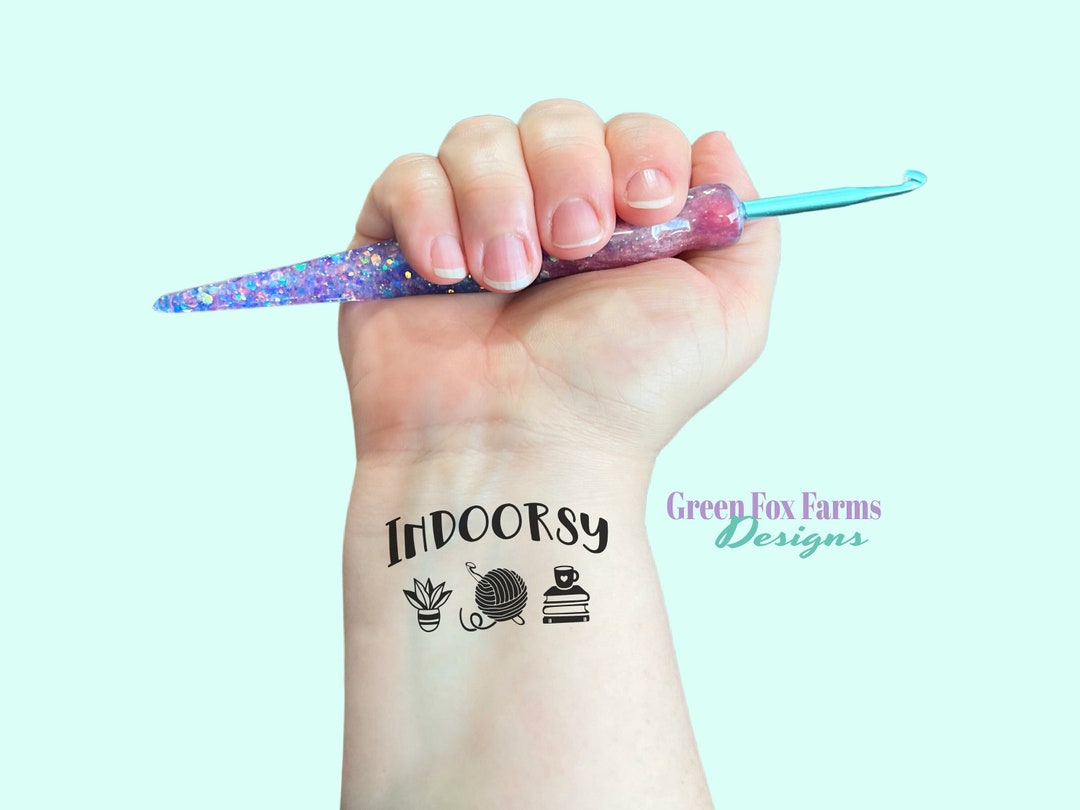 Indoorsy Yarn Tattoo Design Temporary Tatt! Fake Tattoo for Real ...