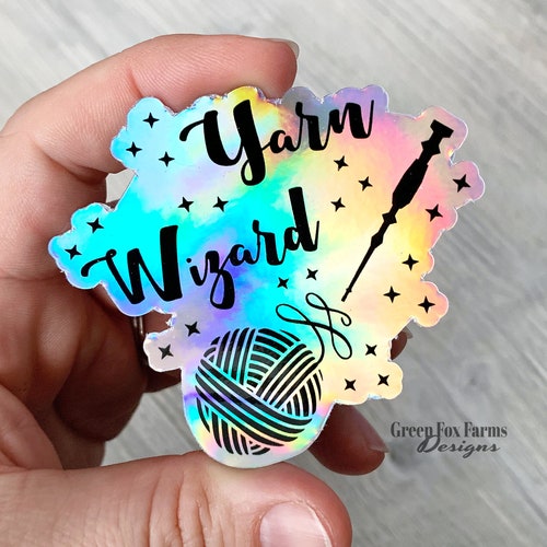 Yarn Ball Sticker Kawaii Yarn Decal Knitter Gift Laptop - Etsy