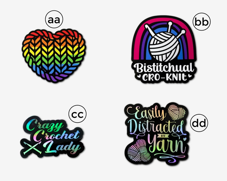 PERSONALIZED Yarn Sticker Bundle for Yarn Lover Gift & Crochet - Etsy