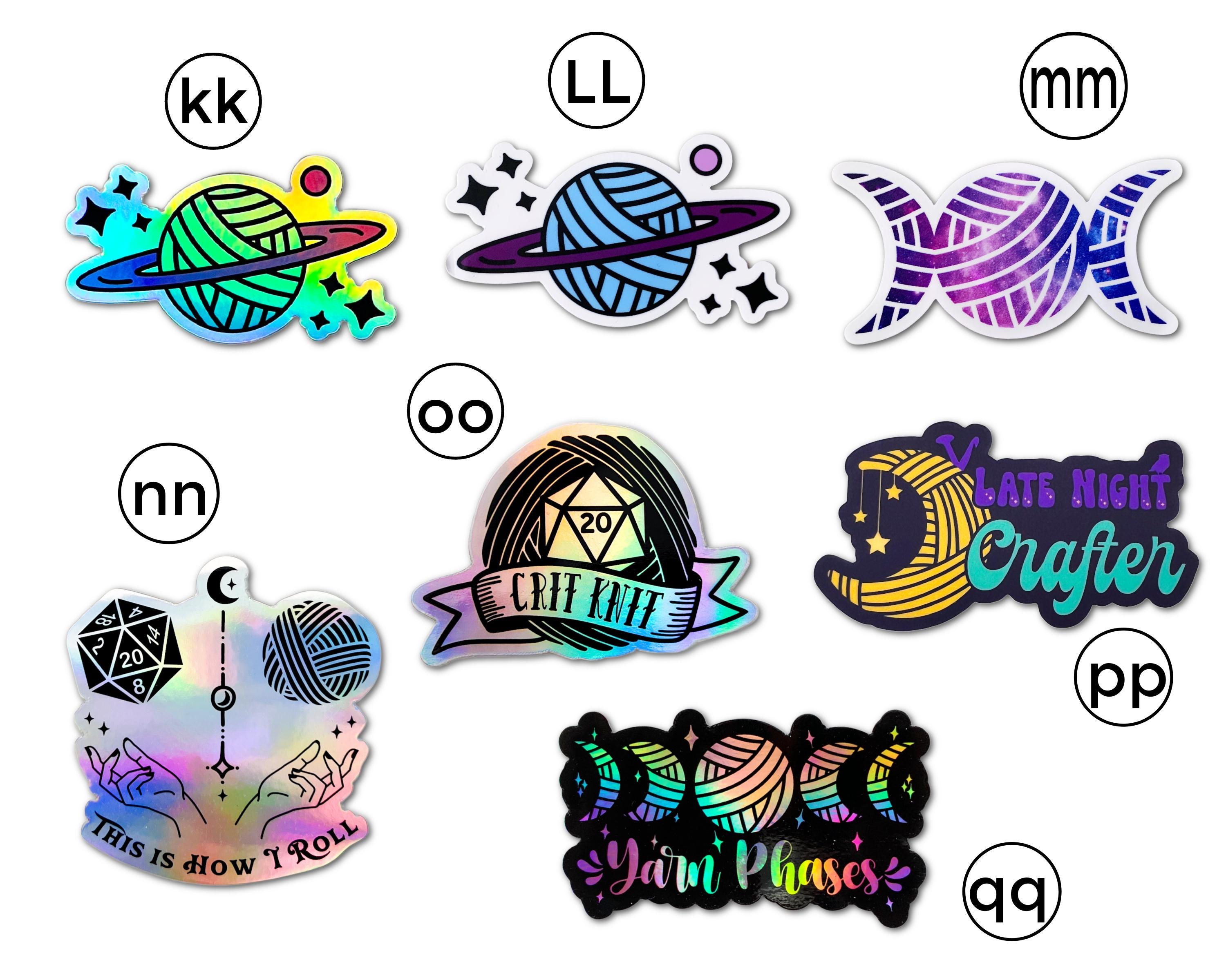 PERSONALIZED Yarn Sticker Bundle for Yarn Lover Gift & Crochet or ...