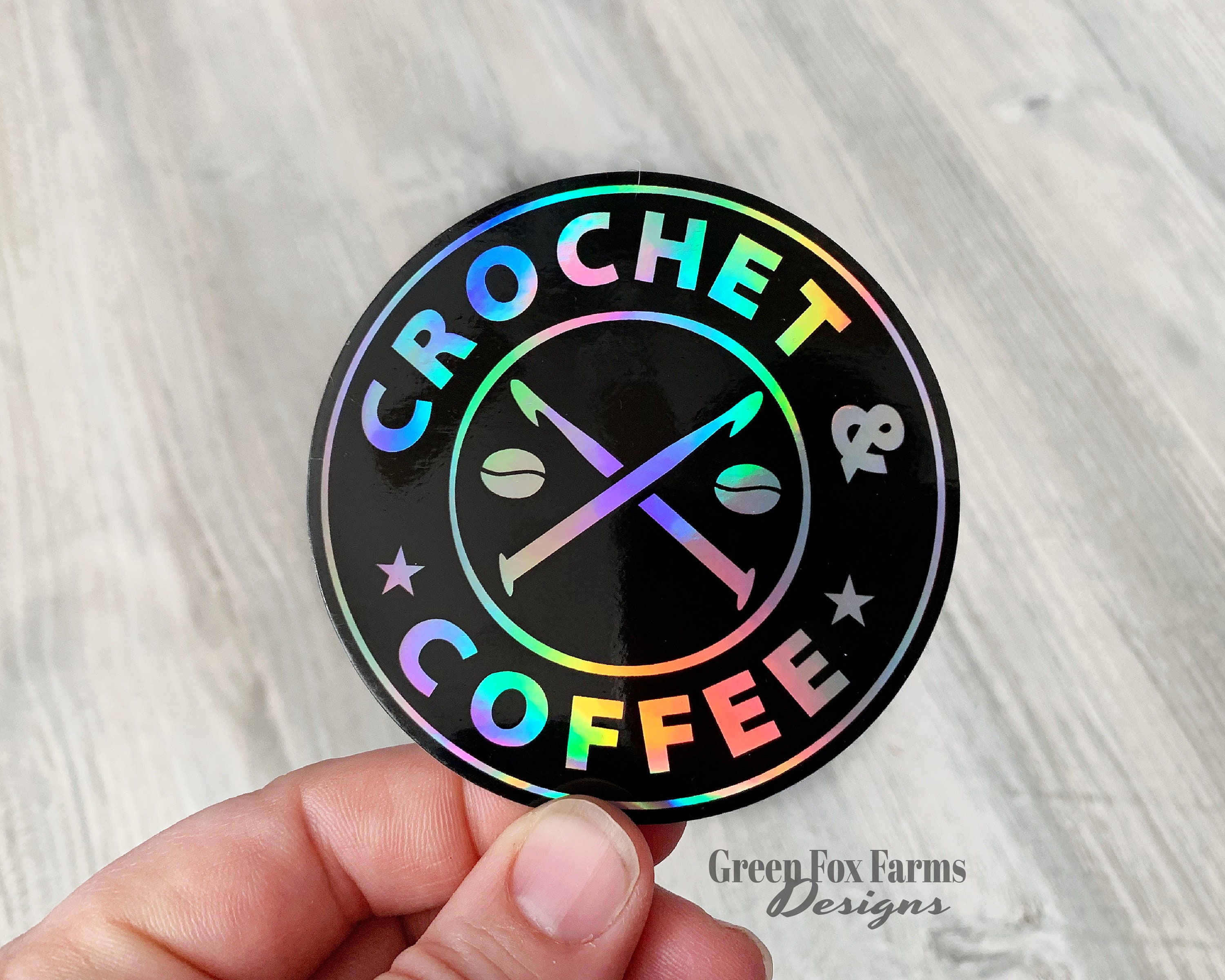 CUSTOM Sticker Set Crocheter Stickers Knitter Gift Decals - Etsy