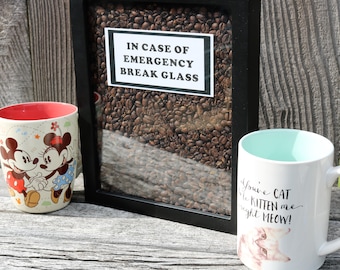 In case of emergency break glass coffee | Etsy