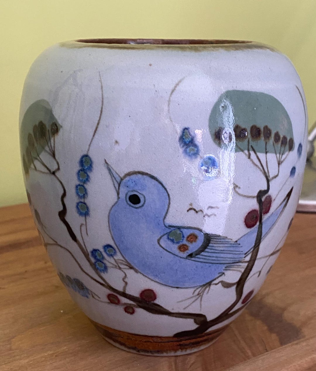 Vintage Original Ken Edward’s Vase , Tonala Mexico Hand Painted Studio ...