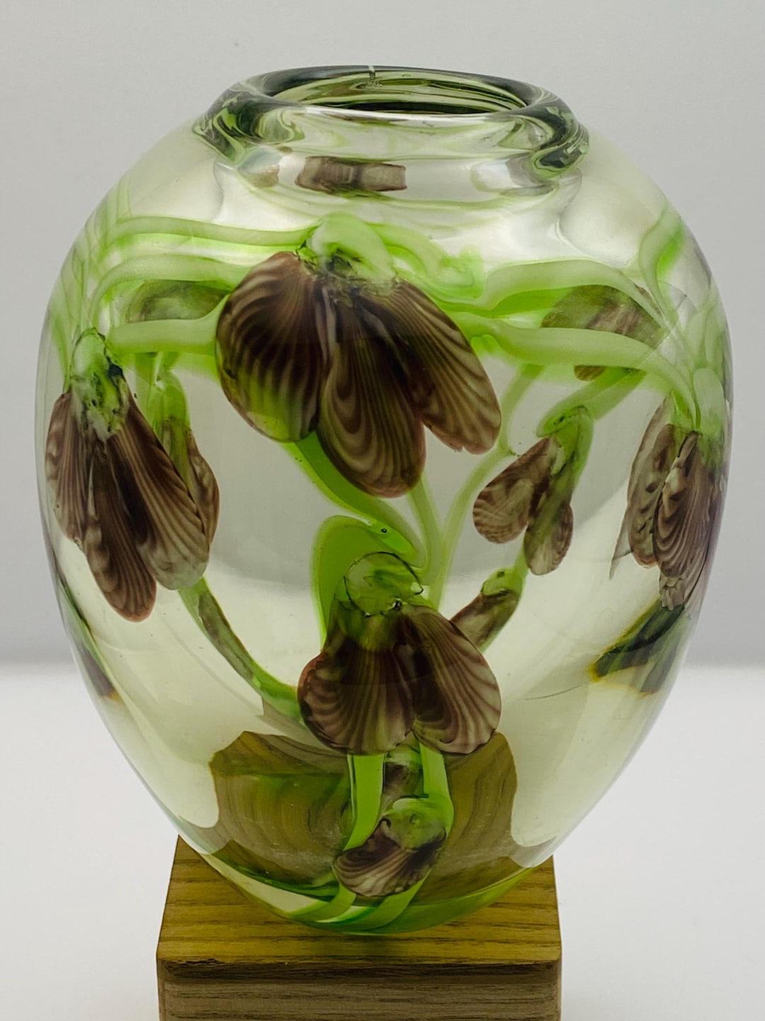 Vintage Daniel Salazar Lundberg Studio Glass Vase - Etsy