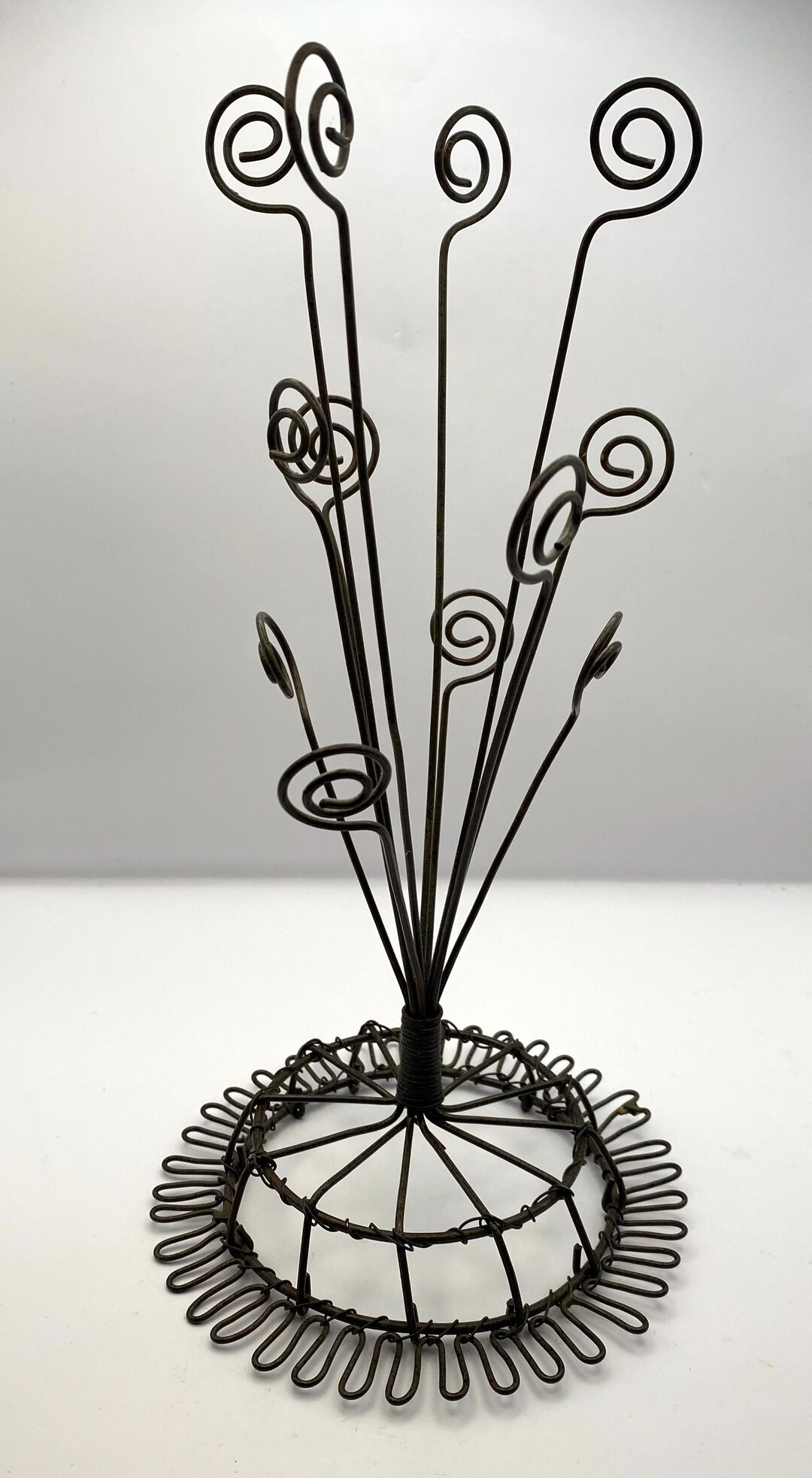 Vintage Wire Photo Card Display Stand, Vintage Photograph Holder, 11 ...