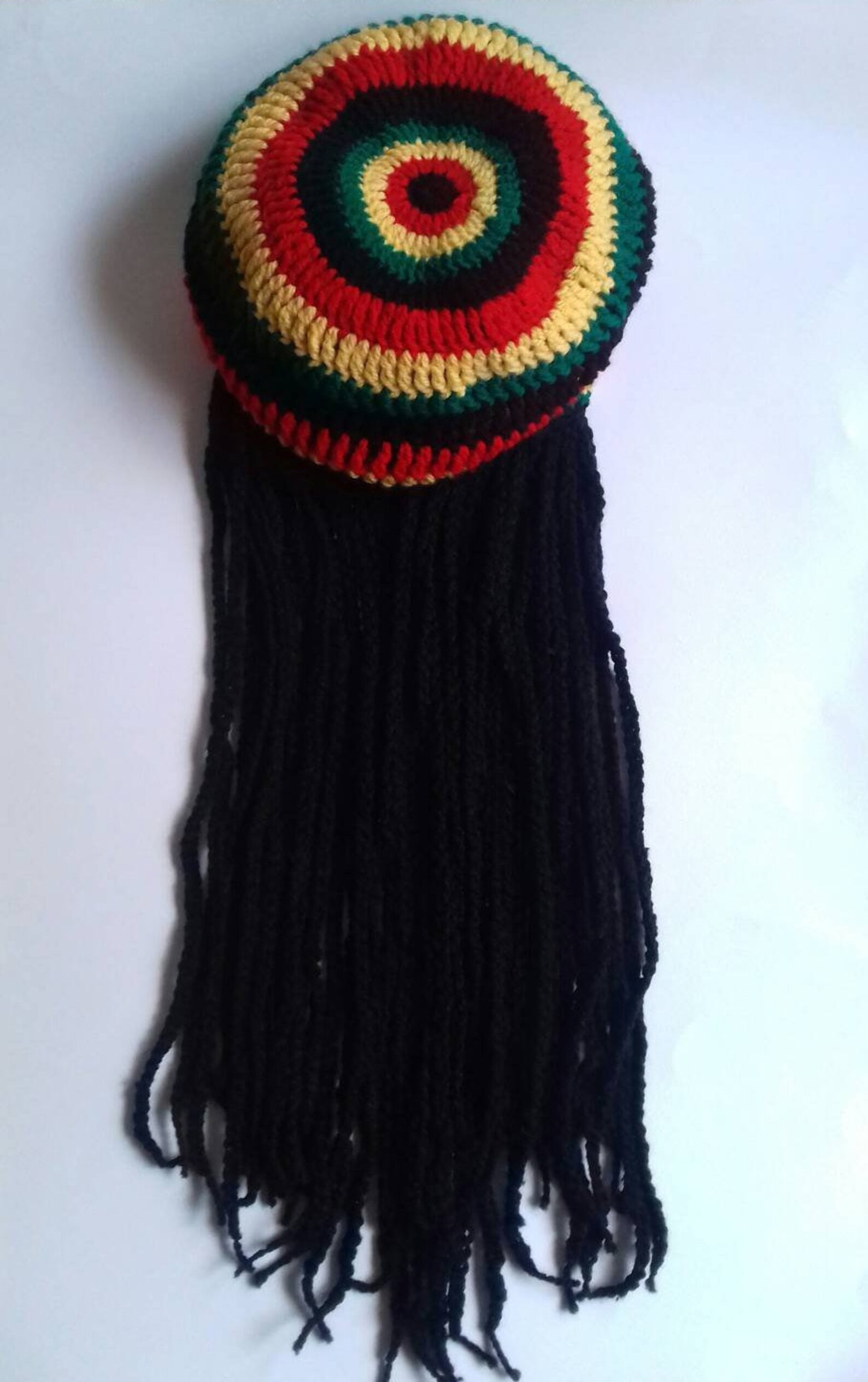 Rasta Hat Slouch Reggae Hat Jamaica Hair Style Hat With Braids - Etsy