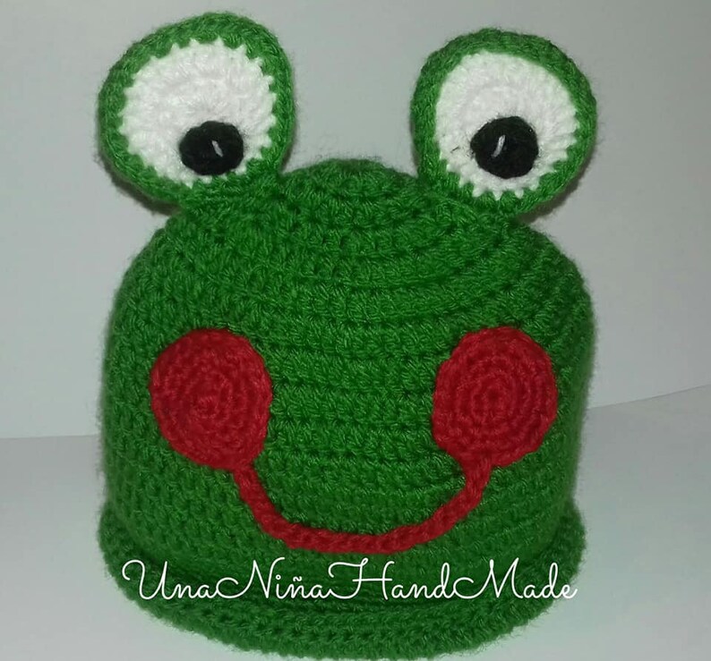 Frog Hat Ready to Shipp 12-24m Photo Prop Fanny Animal Beanie | Etsy
