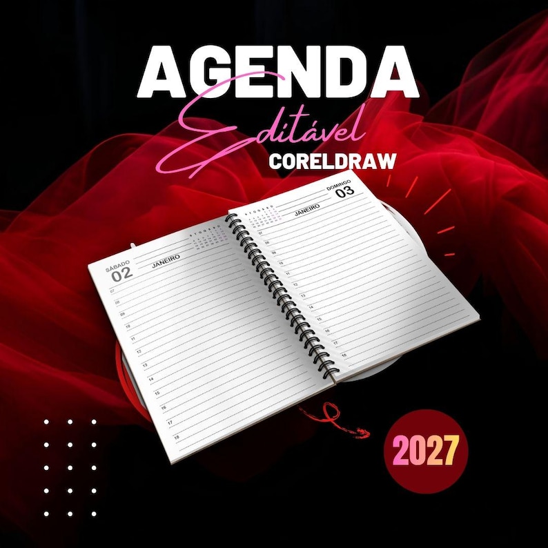 Editable 2027 Daily Planner in Coreldraw | A5 PDF Interior With 386 ...