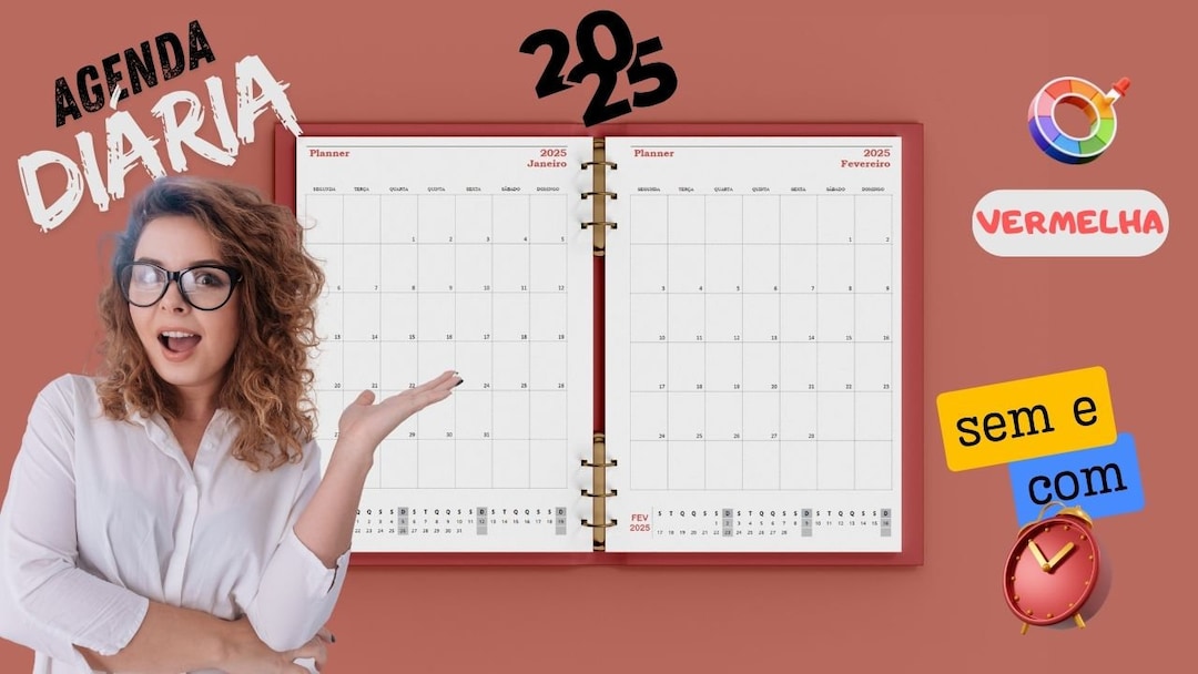 2025 Daily Planner Without Hours in PDF to Print | Digital File Planner ...