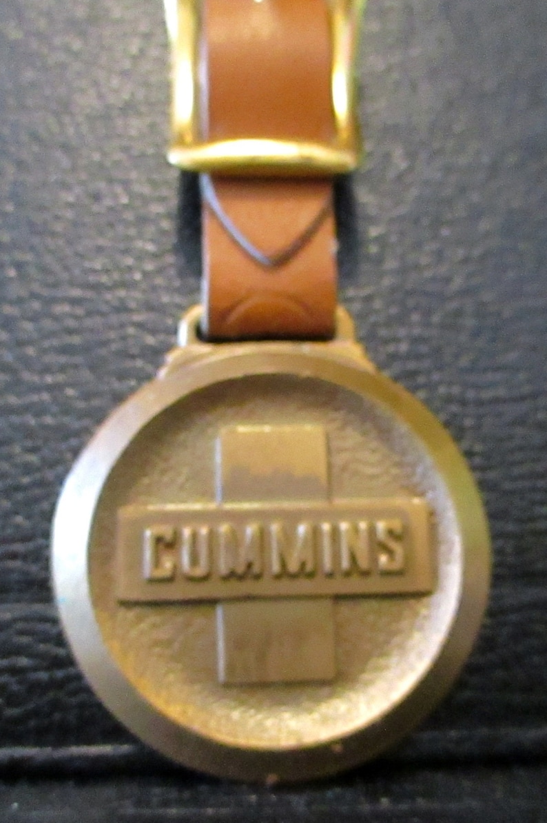 CUMMINS ENGINES Trademark Logo Pocket Watch Fob Advertising Promo ...