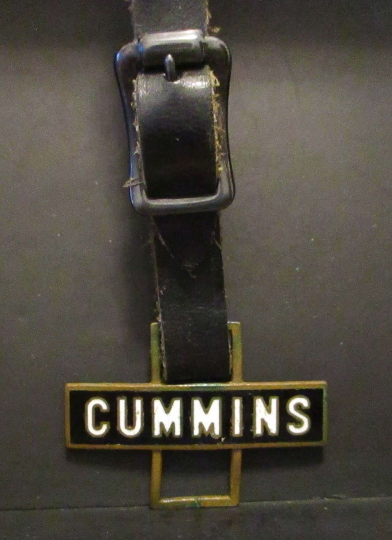 CUMMINS ENGINES Trademark Logo Advertising Promo Brass & Enamel Pocket ...