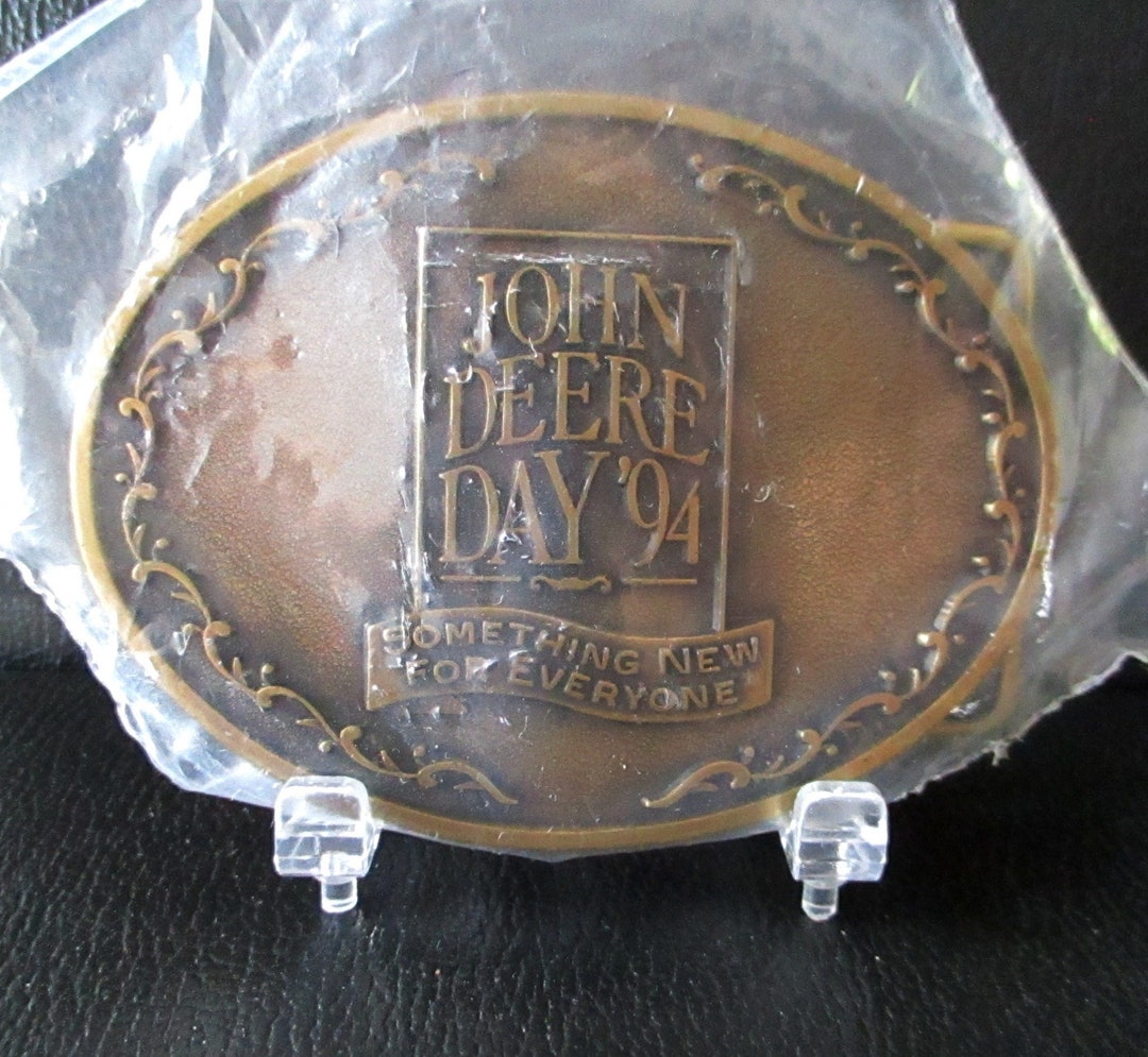 John Deere Day 1994 JD Dealership Brass Belt Buckle "something New for ...