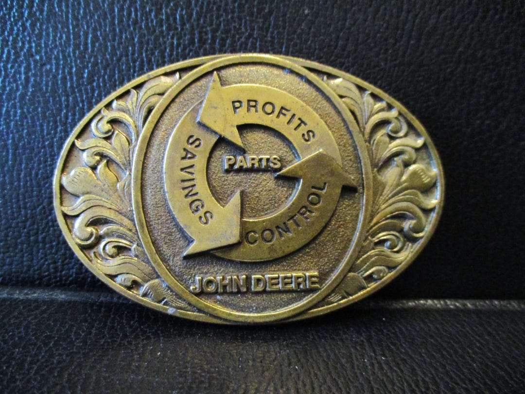 John Deere 1994 New Orleans Parts Expo Brass Belt Buckle Limited Ed ...