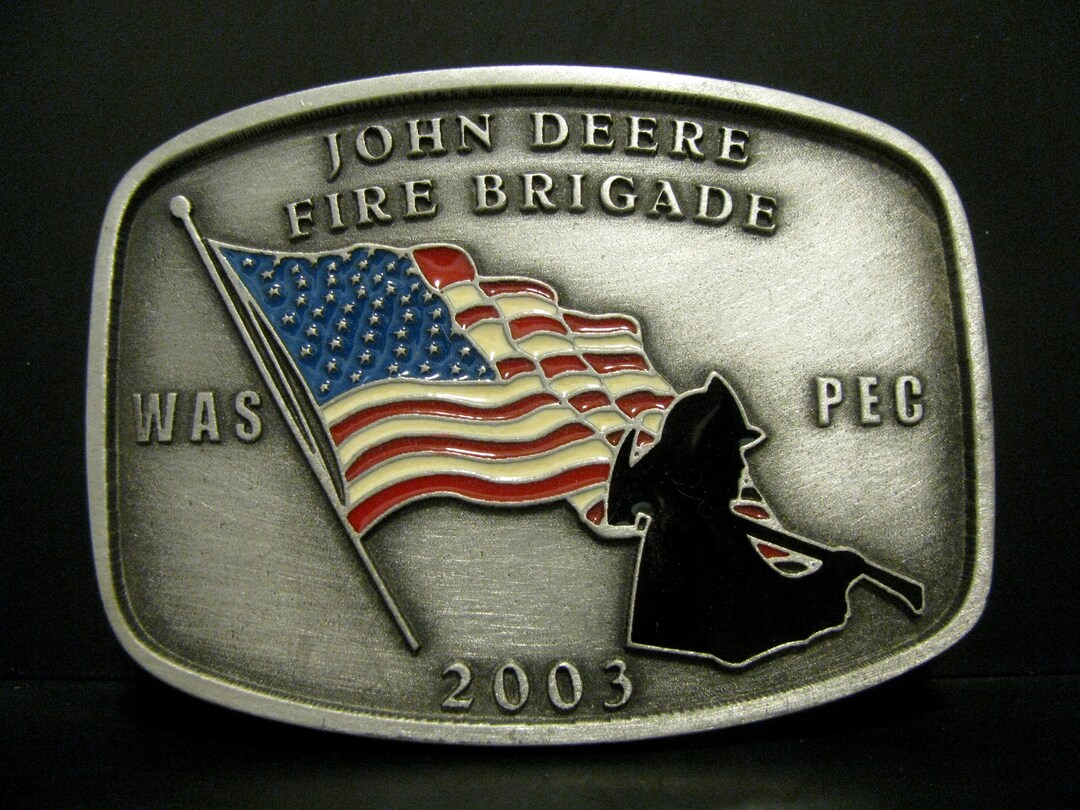 Rare John Deere Waterloo Works Iowa WAS PEC Fire Brigade Employee ...