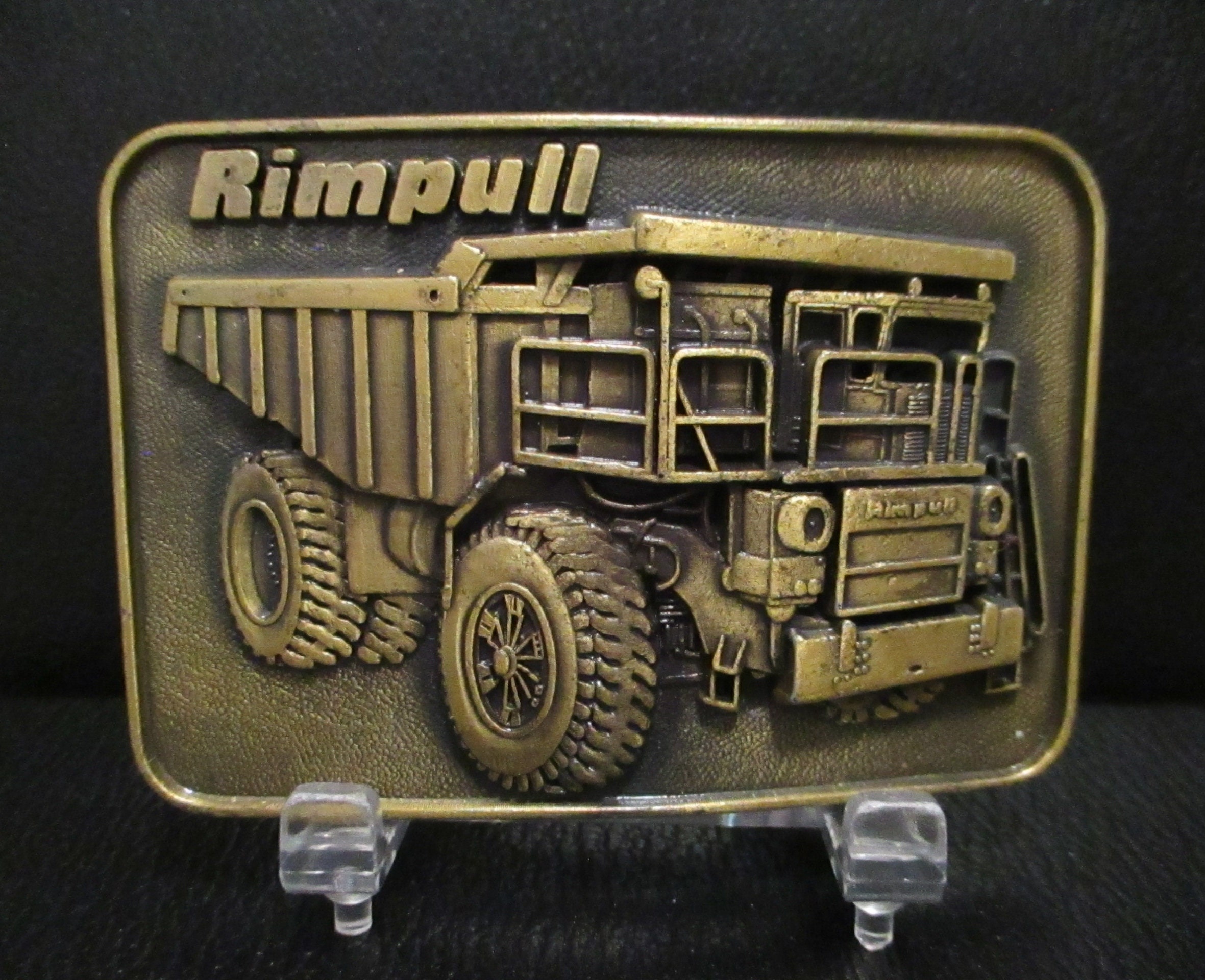 1978 Rimpull Model RD100 Haul Dump Truck Brass Belt Buckle Mining ...