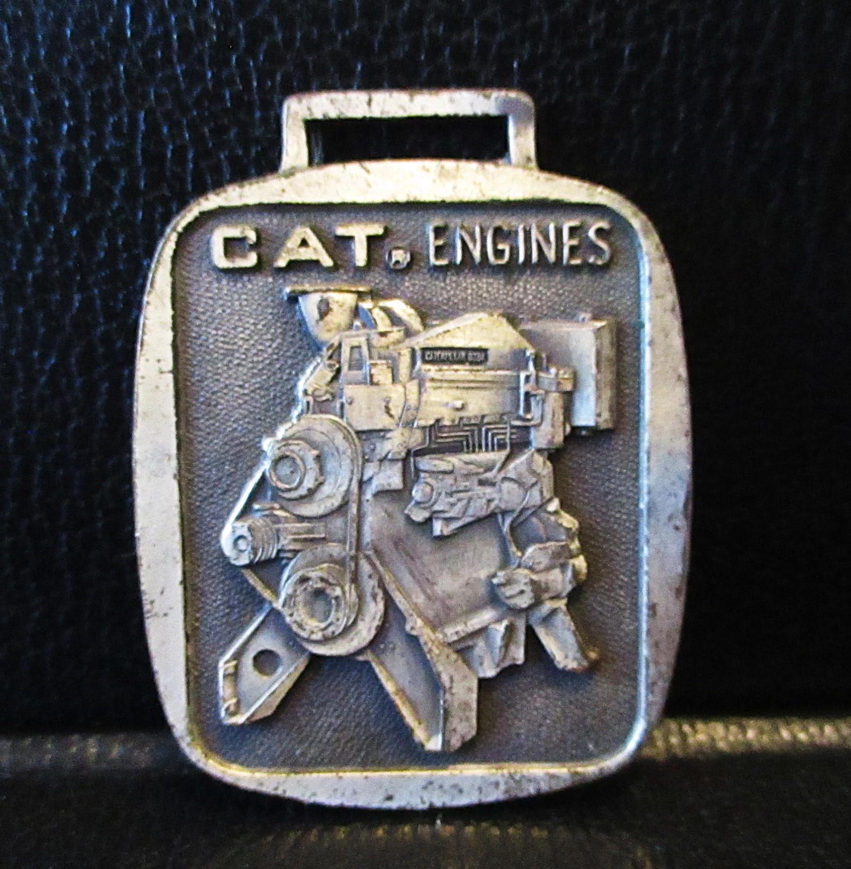 Caterpillar Cat D334 Industrial & Marine Engine Metal Pocket Watch Fob ...