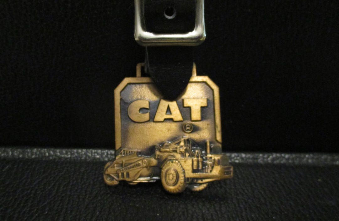Caterpillar Cat DW21 Scraper Tractor Earth Mover Pocket Watch Fob ...