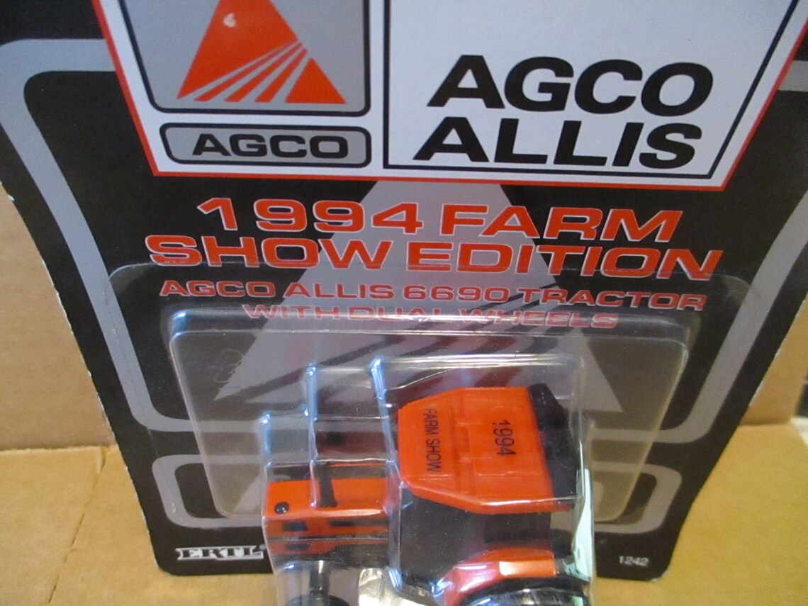 AGCO ALLIS 6690 Tractor With Dual Wheels 1/64 Ertl Toy 1242 1994 Farm ...