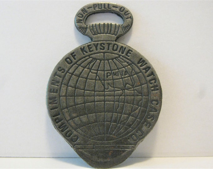 Keystone Watch Case Co 1893 World's Fair Chicago IL Pocket Fob Souvenir ...