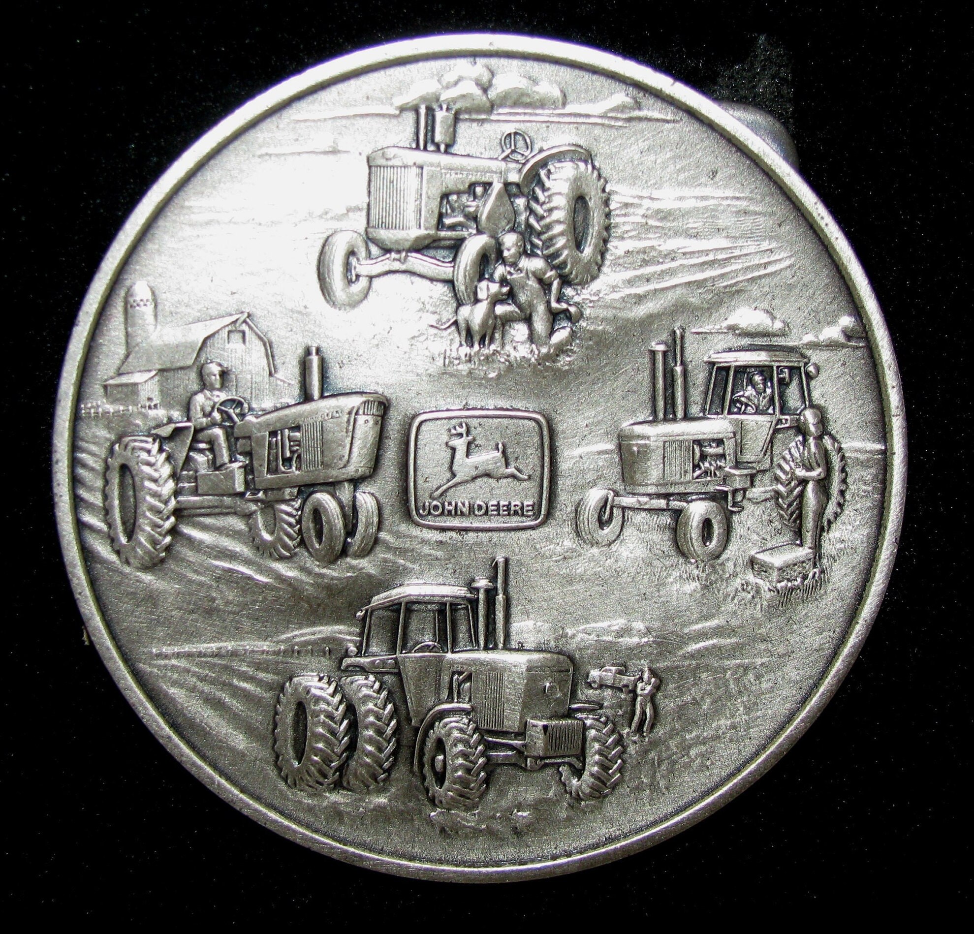 John Deere 4010 4630 830 50 Series Tractor Bronze .999 Silver Plated ...