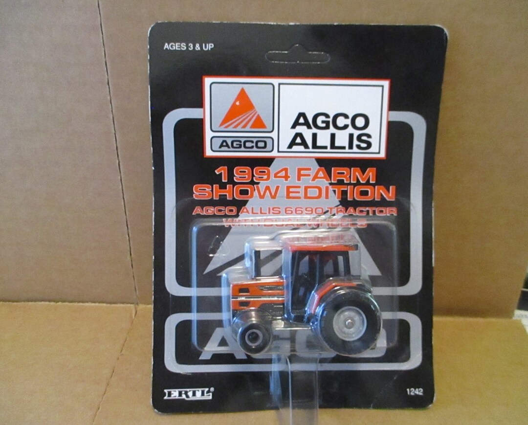 AGCO ALLIS 6690 Tractor With Dual Wheels 1/64 Ertl Toy 1242 1994 Farm ...