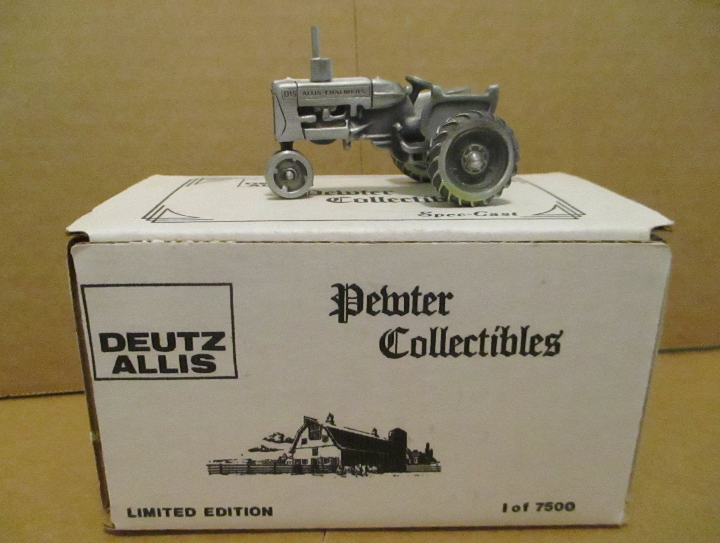 1960-1968 Allis Chalmers D-15 Tractor Spec Cast 1/43 Fine Pewter Toy ...