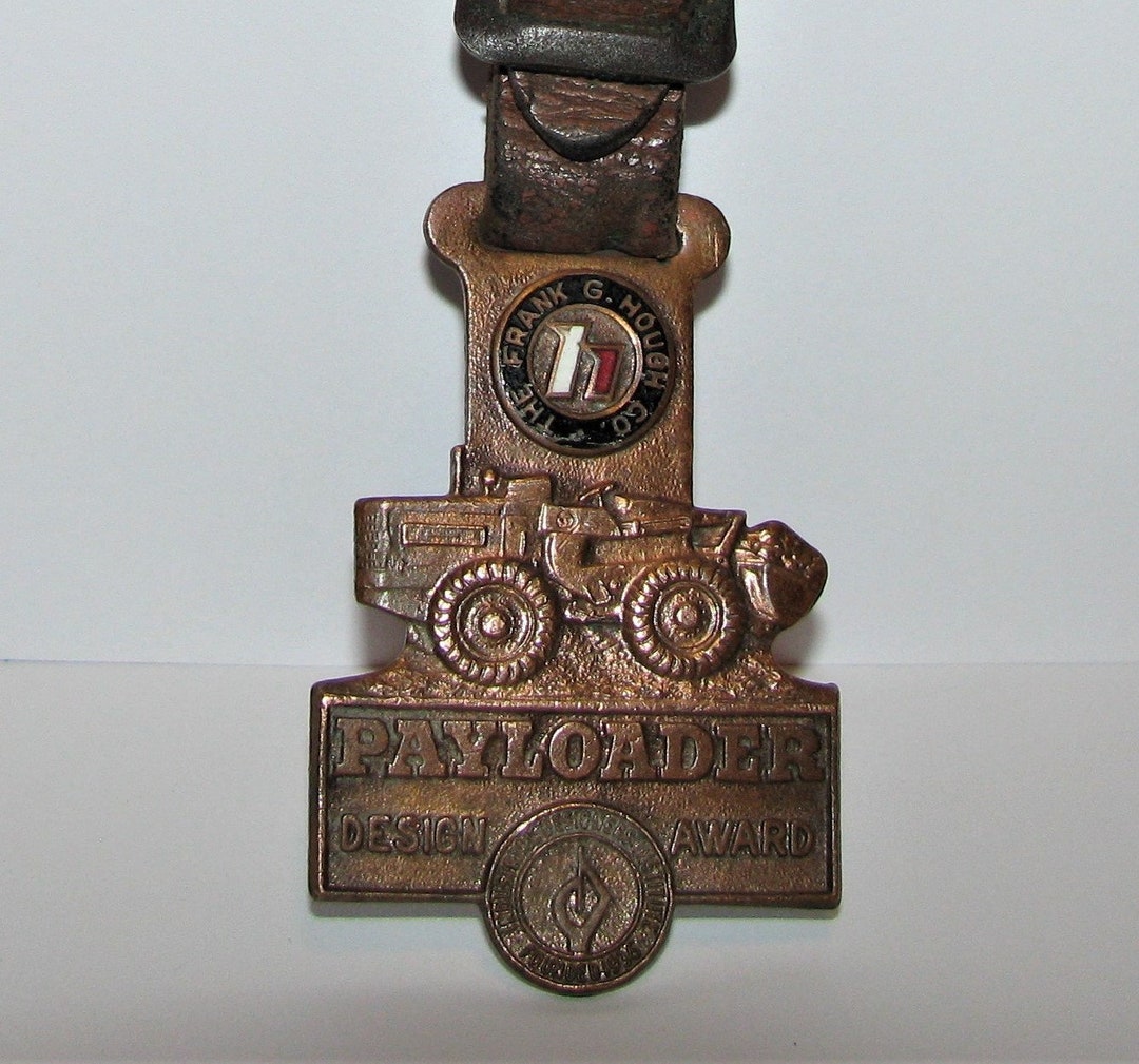 Vintage Antique Frank Hough Company Payloader Design Award Brass and ...