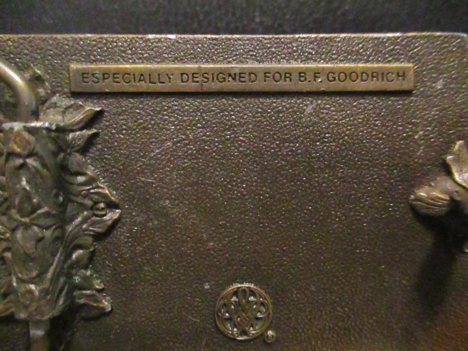 BF B F Goodrich Tire Triple Company Name Trademark Logo Brass Belt ...