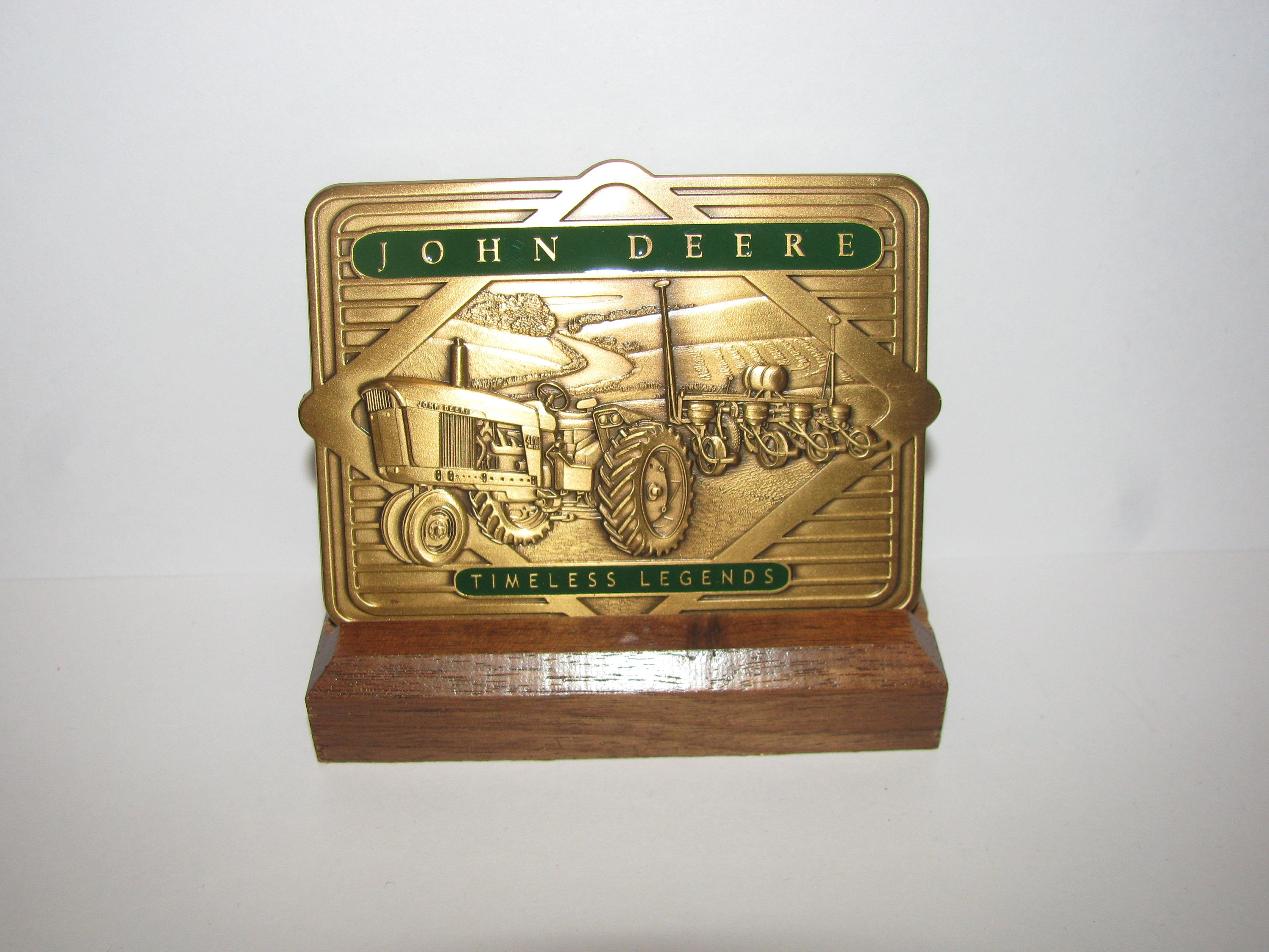 John Deere 4010 Tractor & 494A Planter Brass Enamel 2001 Calendar ...