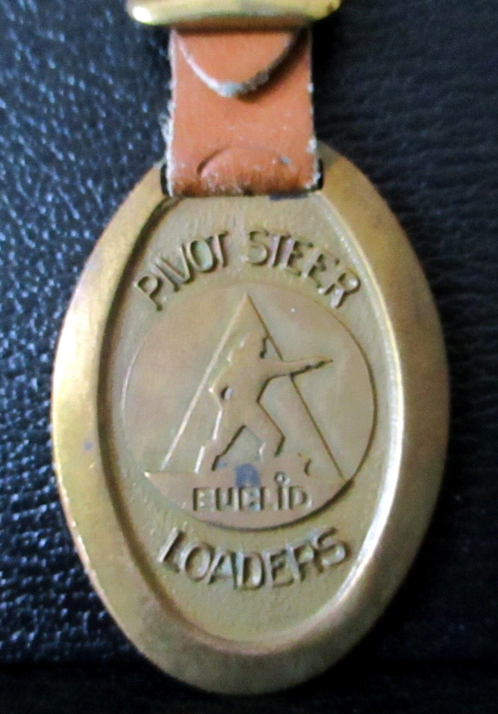 Vintage Euclid Pivot Steer Wheel Loader Brass Pocket Watch Fob 2 ...