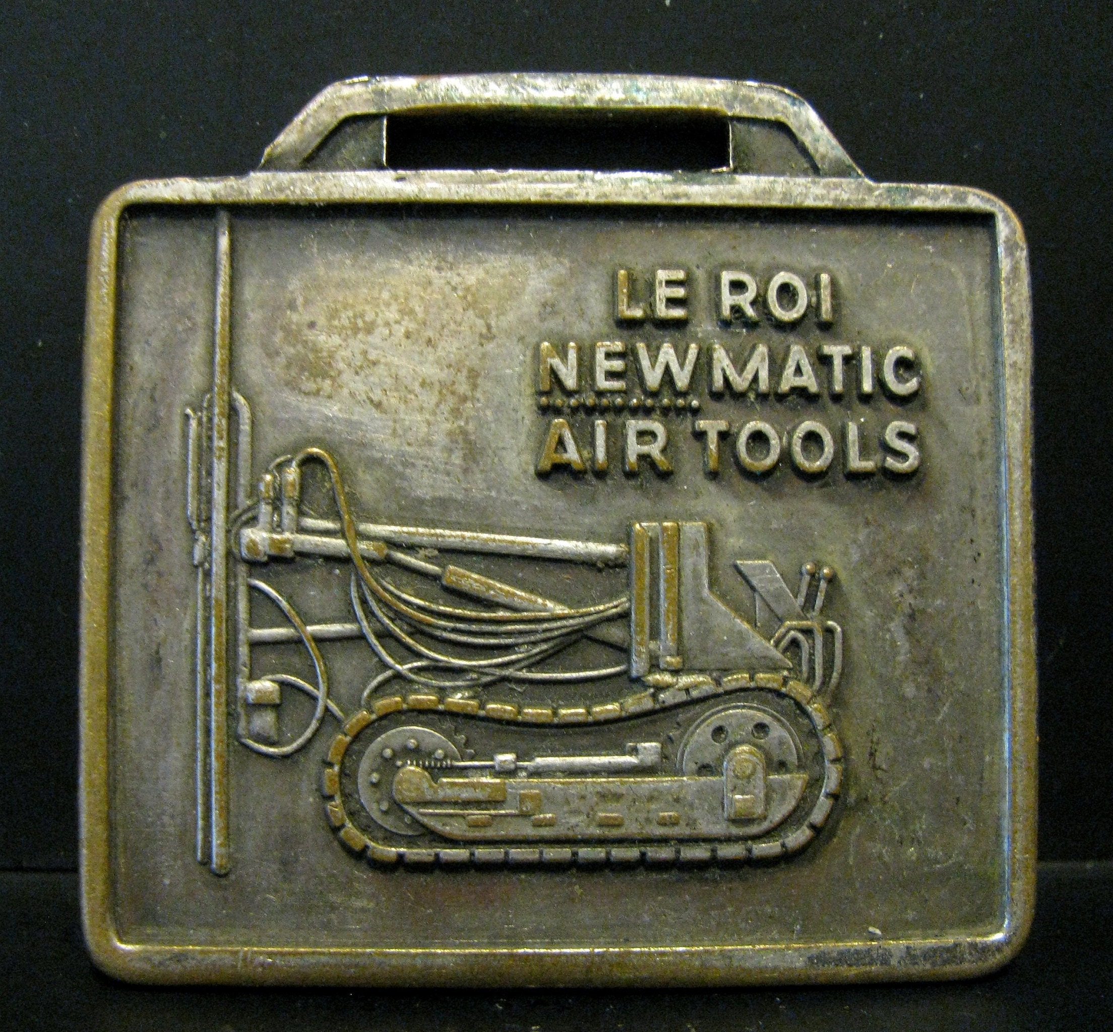 Le Roi Lion Logo & Newmatic Air Tools Rock Drill Double Sided Metal ...