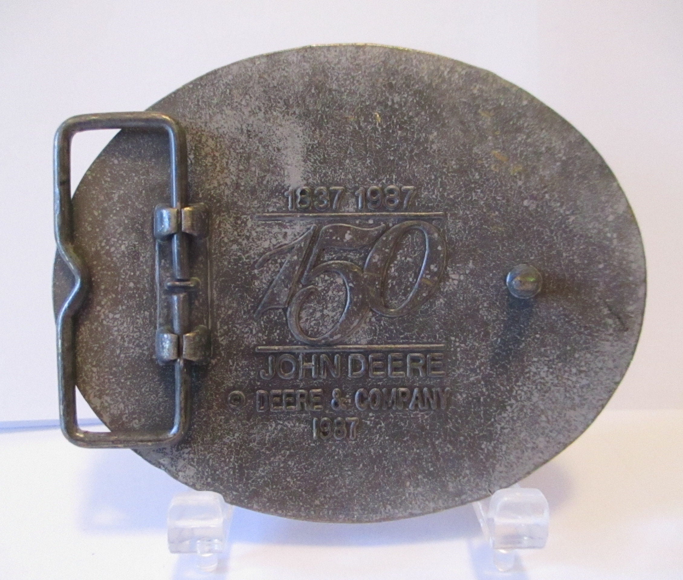 John Deere 240 Lawn Garden Tractor Brass Belt Buckle 1987 Nashville ...