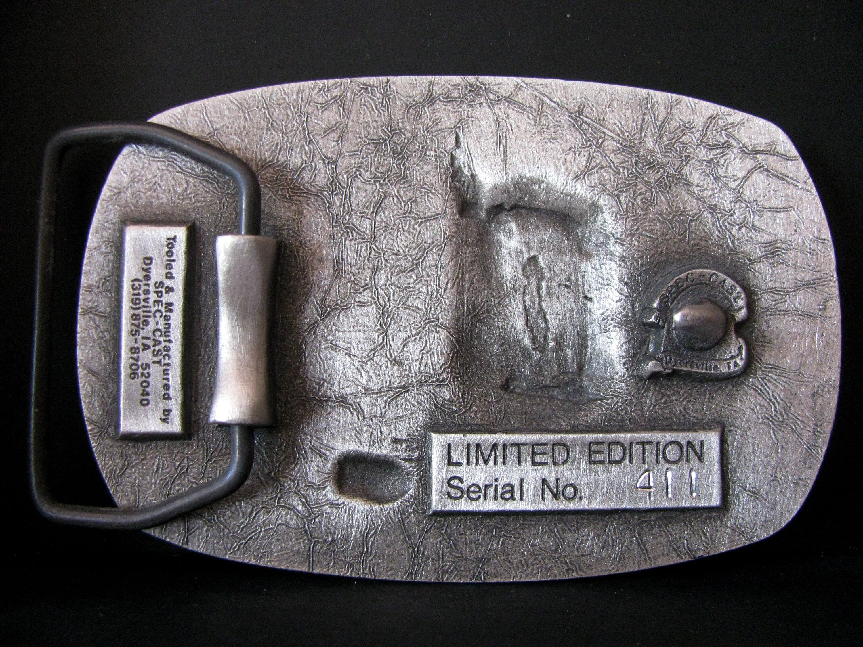 John Deere Foundry Waterloo Iowa "iron Pourer" 1990 Pewter Belt Buckle ...