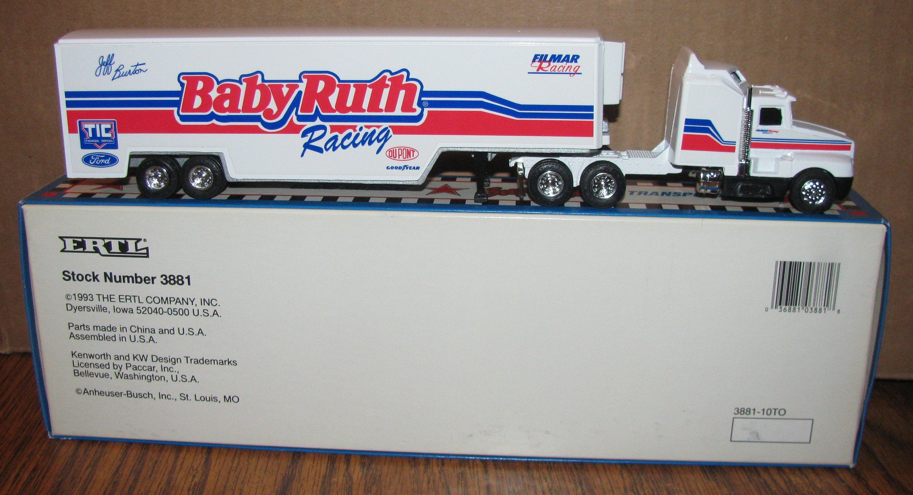 Ertl Super Stars 1993 Busch Grand National Baby Ruth Filmar Racing ...